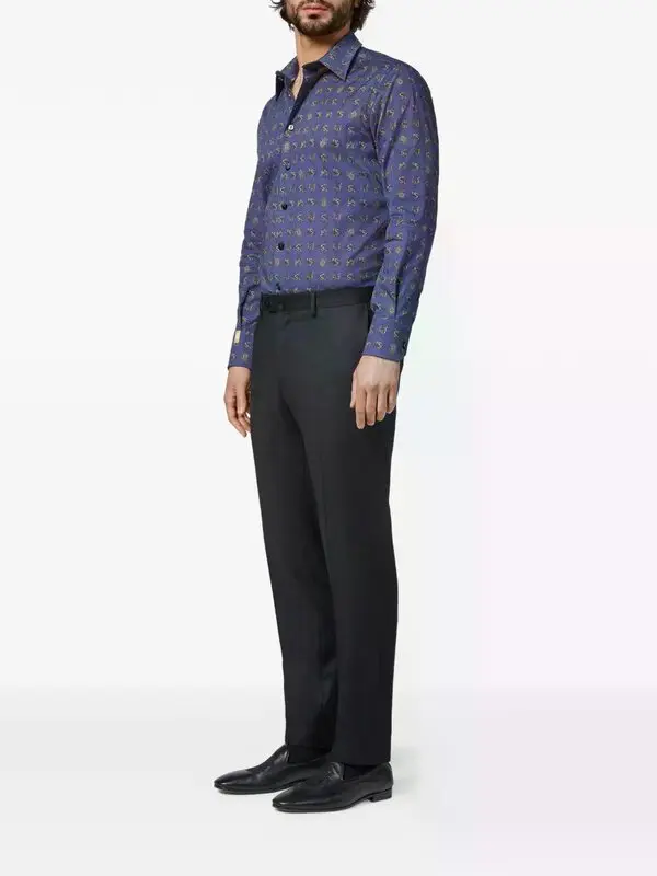 BILLIONAIRE Printed Slim-fit Shirt