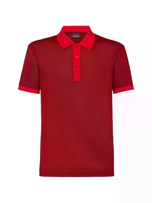 BILLIONAIRE Short Sleeve Polo Shirt - Red