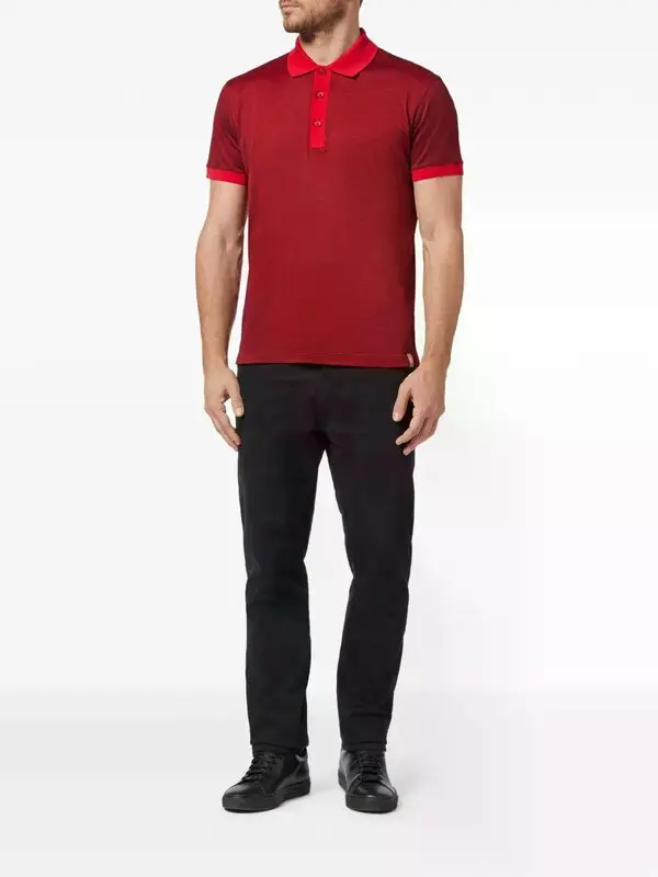BILLIONAIRE Short Sleeve Polo Shirt - Red