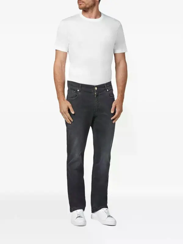 BILLIONAIRE Embroidered Five-pocket Jeans