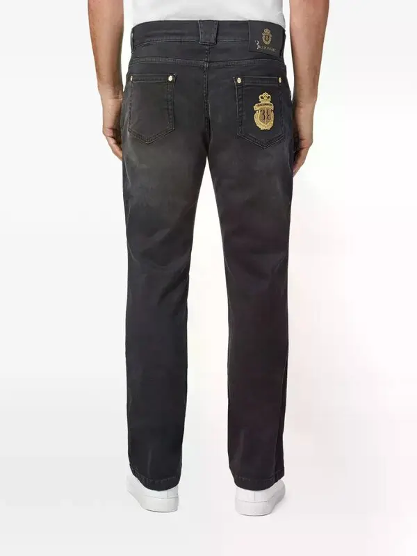 BILLIONAIRE Embroidered Five-pocket Jeans