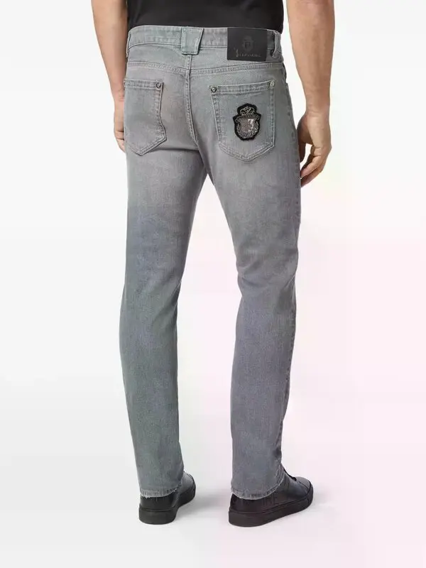 BILLIONAIRE Embroidered Logo Jeans