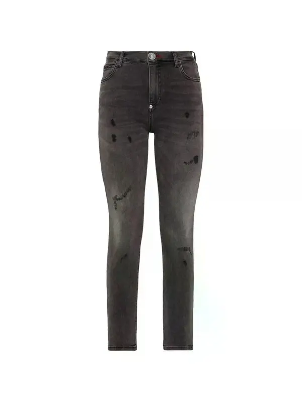 Philipp Plein Slim-fit Ripped Jeans