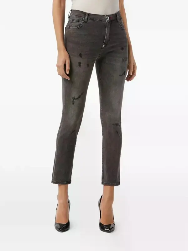 Philipp Plein Slim-fit Ripped Jeans