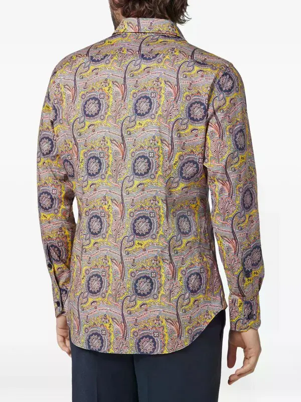 BILLIONAIRE Paisley-print Shirt - Yellow