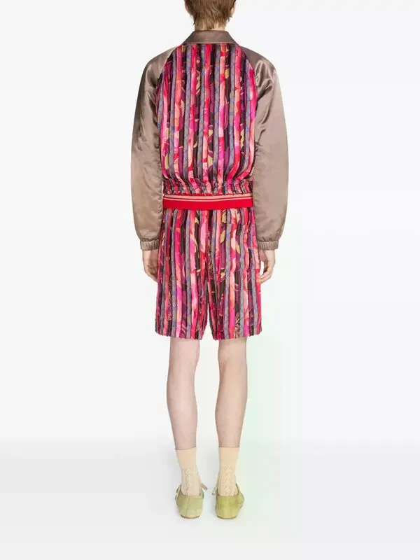 Dries Van Noten Striped Bomber Jacket