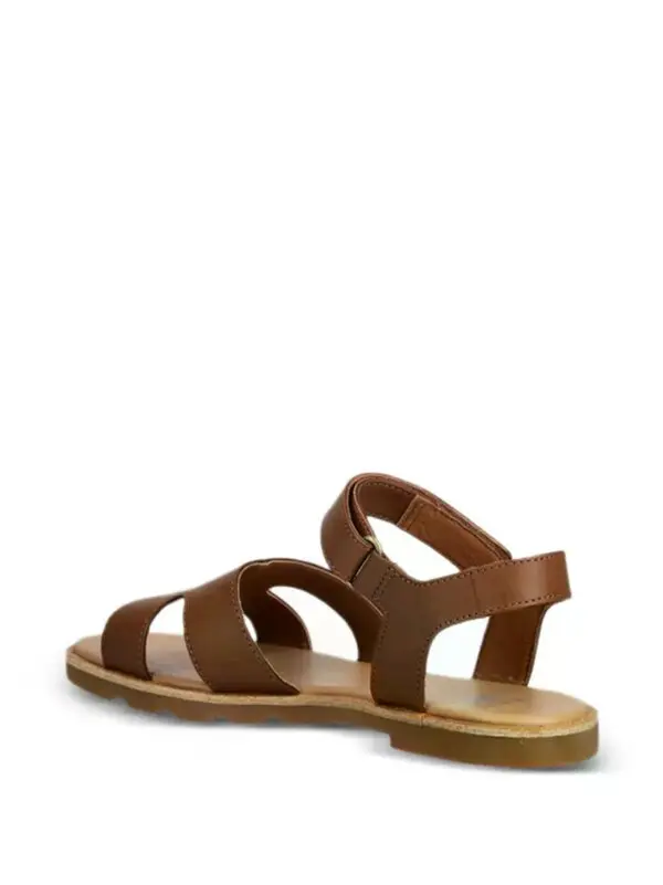Sorel Ella Iii Leather Flat Sandals