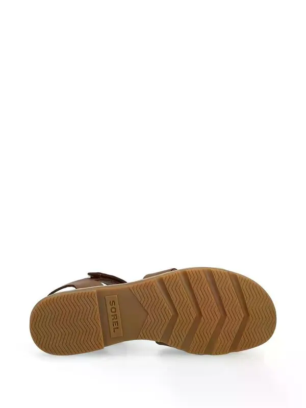 Sorel Ella Iii Leather Flat Sandals