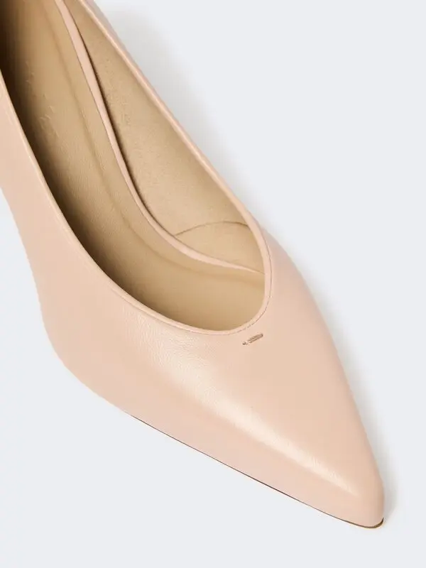 Max Mara Nappa Leather Court Shoes