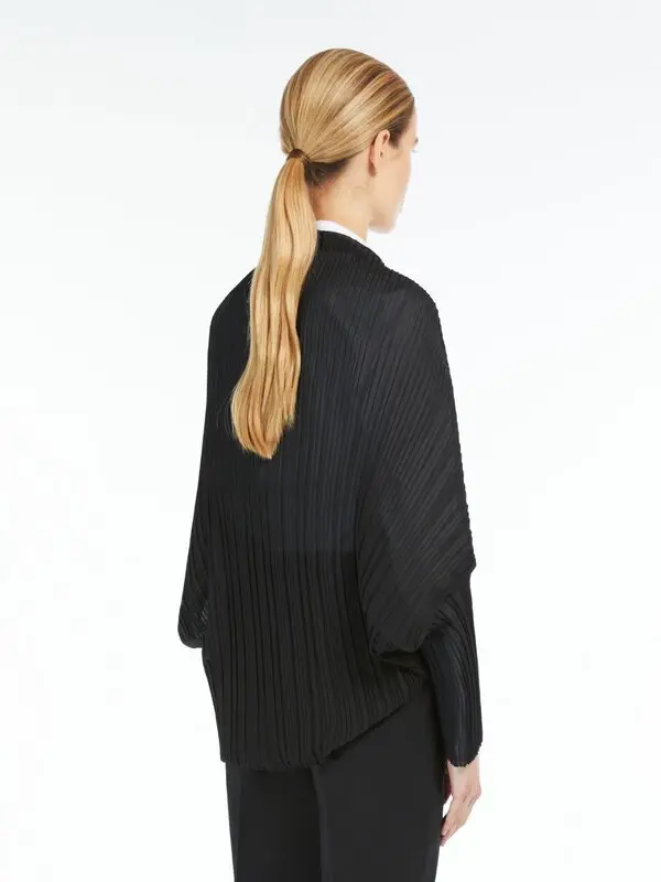 Max Mara Pleated Technical Fabric Shrug