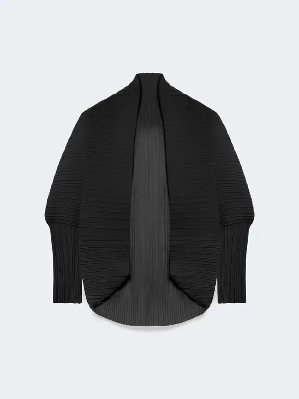 Max Mara Pleated Technical Fabric Shrug