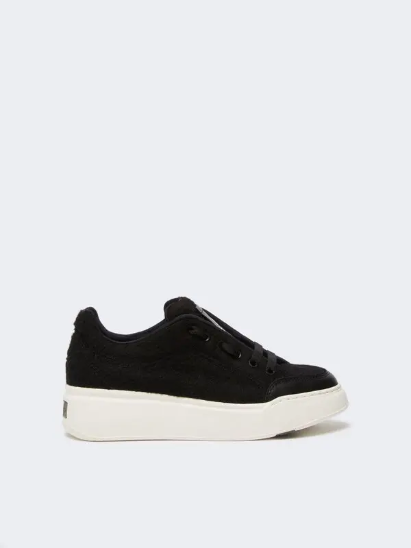 Max Mara Camel Broadcloth Sneakers - Black