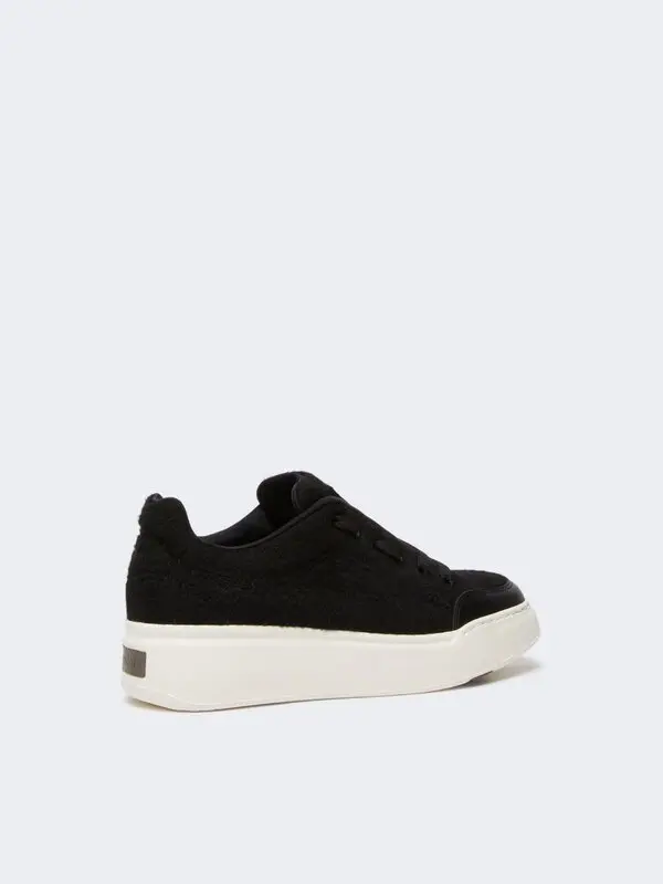Max Mara Camel Broadcloth Sneakers - Black