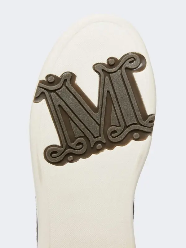 Max Mara Camel Broadcloth Sneakers - Black