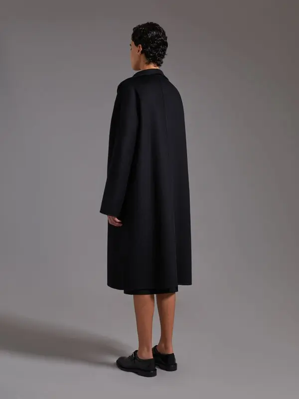 Max Mara Cashmere Zibeline Double-face Coat - Black