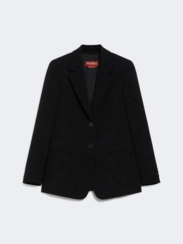 Max Mara Single-breasted Cady Blazer - Black