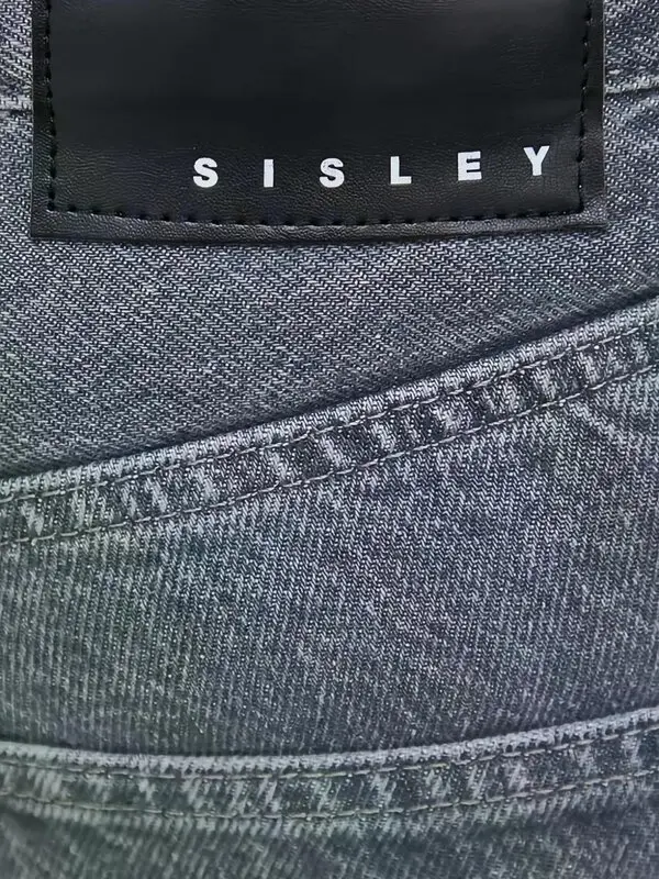 Sisley Button-fastening Straight Leg Jeans