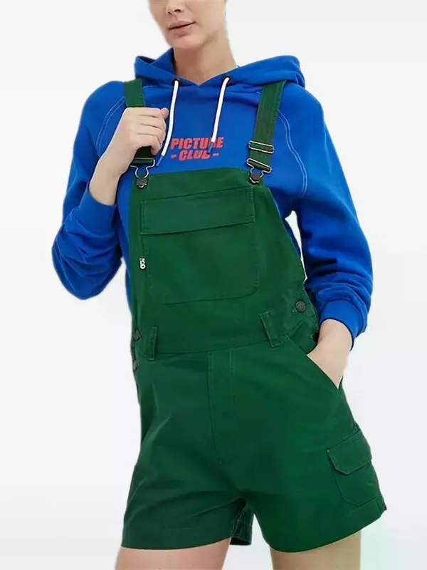 PICTURE ORGANIC CLOTHING Front-pocket Playsuit - Green
