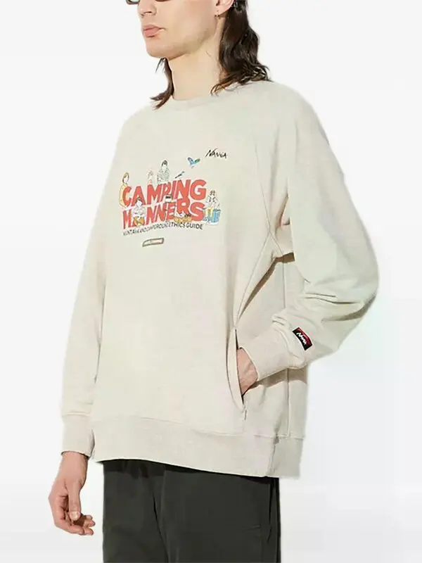 NANGA Camping Manners Printed Sweatshirt
