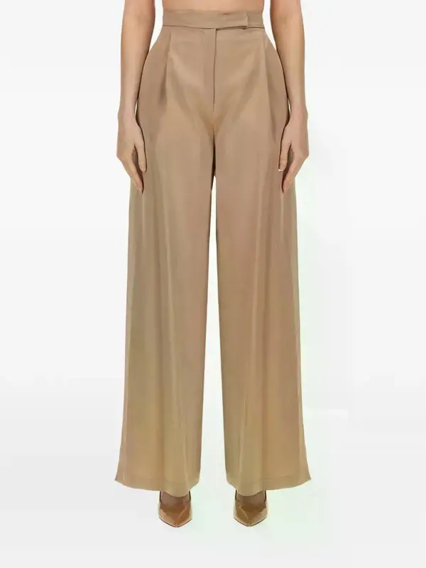 Max Mara Fiesta Pleated Wide-leg Trousers