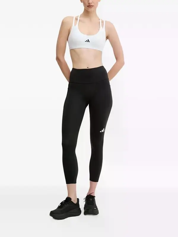 Adidas Logo-print Leggings - Black