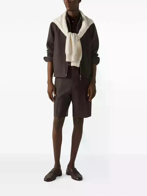 Zegna Lino Oasi Vest - Brown