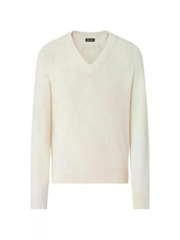 Zegna Oasi V-neck Cotton Sweater