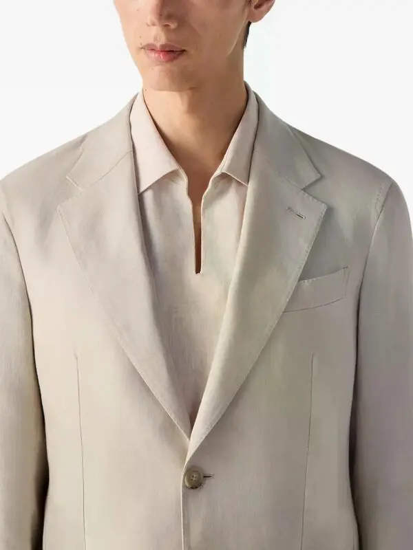 Zegna Single-breasted Patch-pocket Blazer