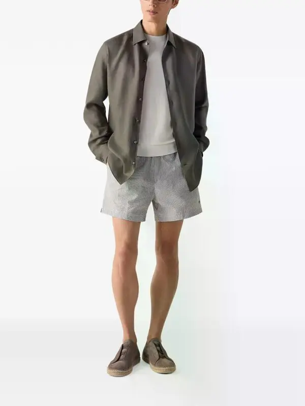 Zegna Oasi Lino Shirt - Grey