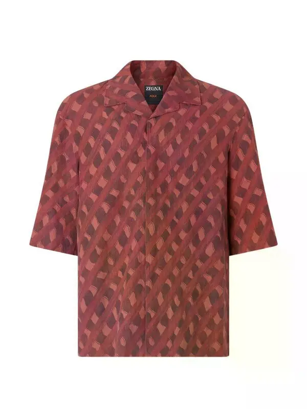 Zegna Print Linen Shirt