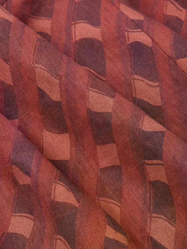 Zegna Print Linen Shirt