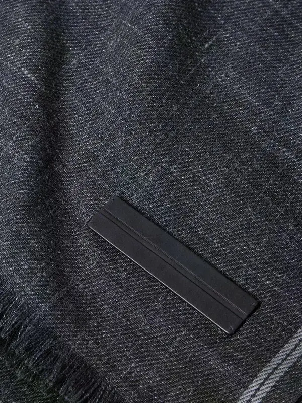 Zegna Cashmere Linen Scarf - Grey