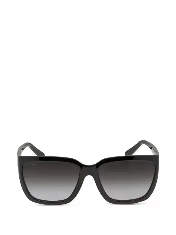 FERRAGAMO Square Frame Sunglasses - Black