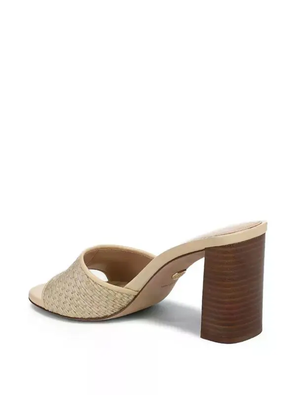 Veronica Beard Galessa Woven Block-heel Sandals
