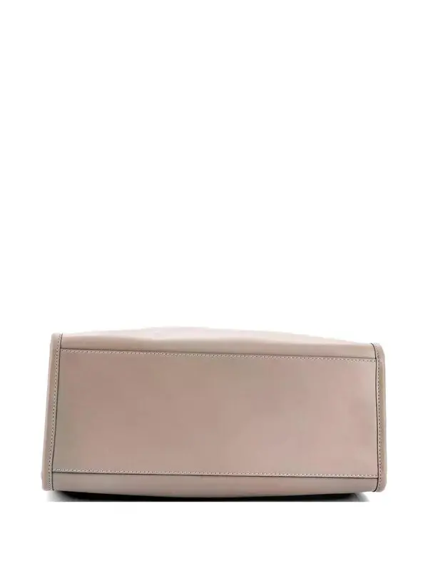 Fendi Sunshine Shopper Leather Medium Tote Bag - Brown
