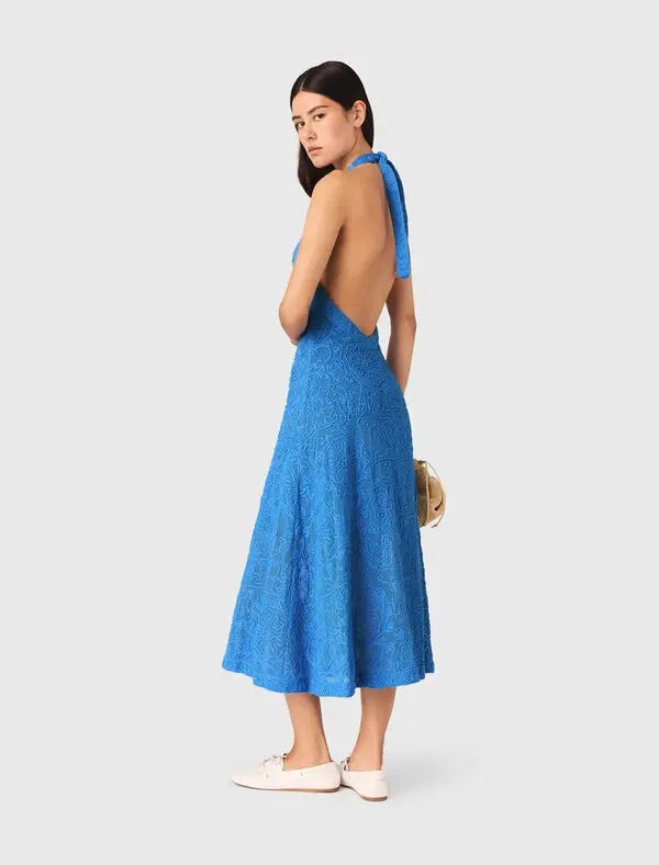Maje Guipure Maxi Dress