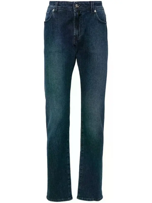 BILLIONAIRE Logo-patch Jeans - Blue