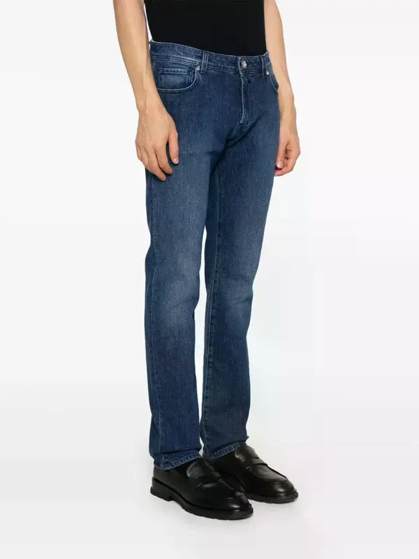 BILLIONAIRE Logo-patch Jeans - Blue