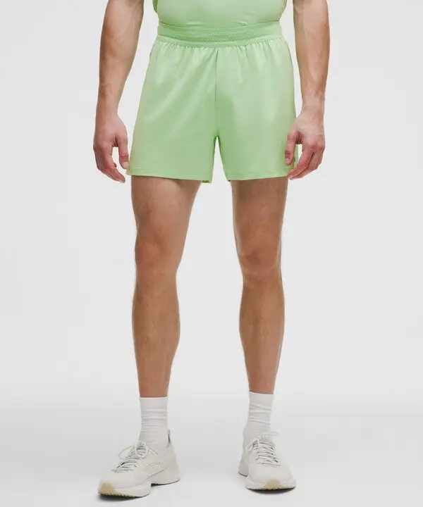 Lululemon Mesh-panelled Tennis Short - Kale Krush/light Ivory