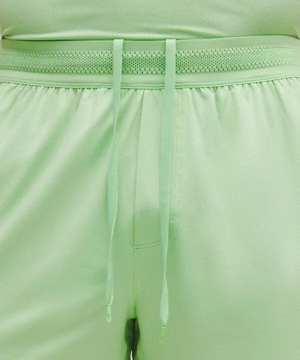 Lululemon Mesh-panelled Tennis Short - Kale Krush/light Ivory