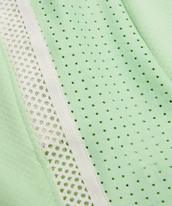 Lululemon Mesh-panelled Tennis Short - Kale Krush/light Ivory