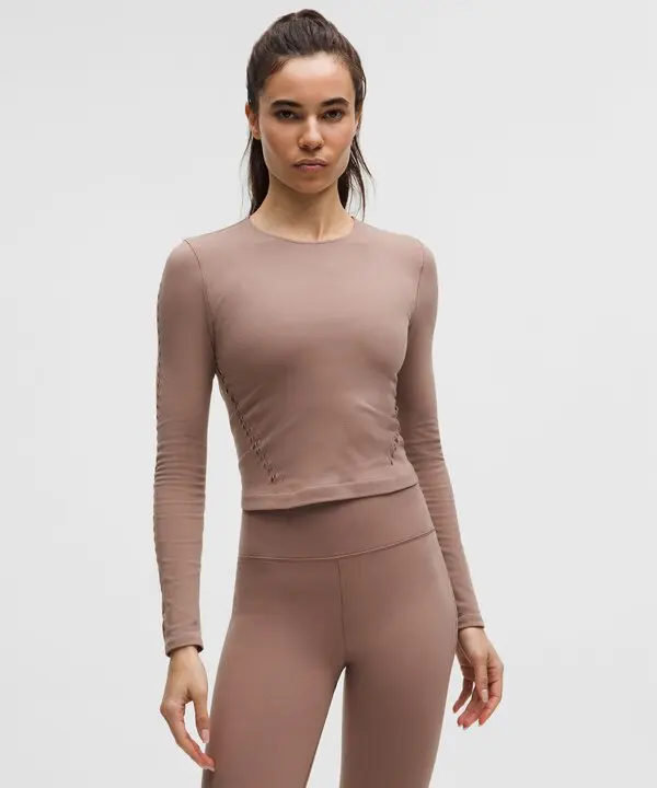 Lululemon Revealknit Eyelet Crewneck Long-sleeve Shirt - Ashen Rose