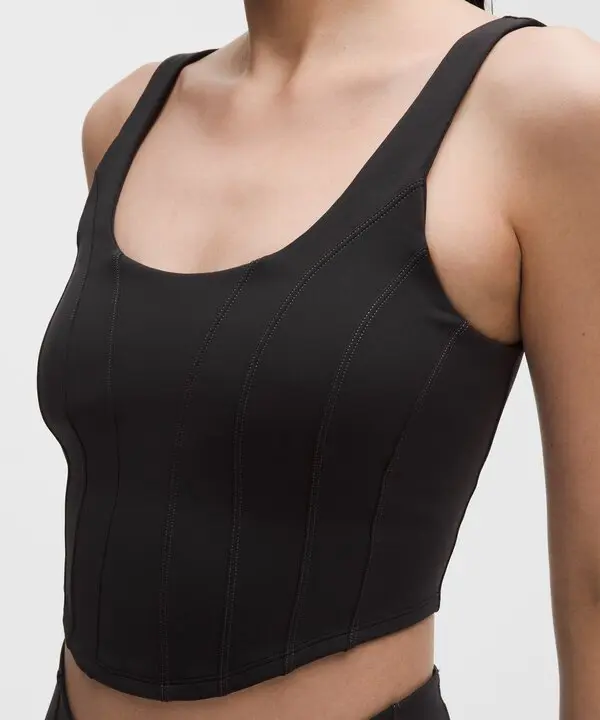 Lululemon Ultralu Corset-stitch Tank Top - Black