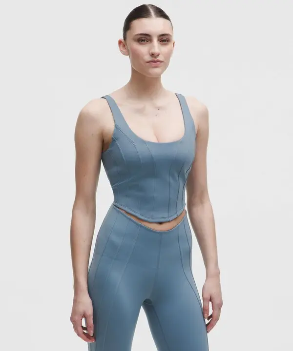 Lululemon Ultralu Corset-stitch Tank Top - Steel Blue