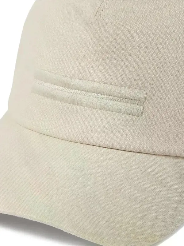 Zegna Oasi Linen Baseball Cap