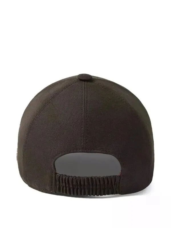 Zegna Oasi Lino Baseball Cap - Brown