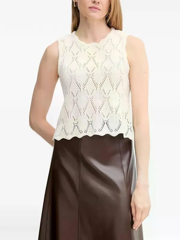 HOSS INTROPIA Openwork Knit Top