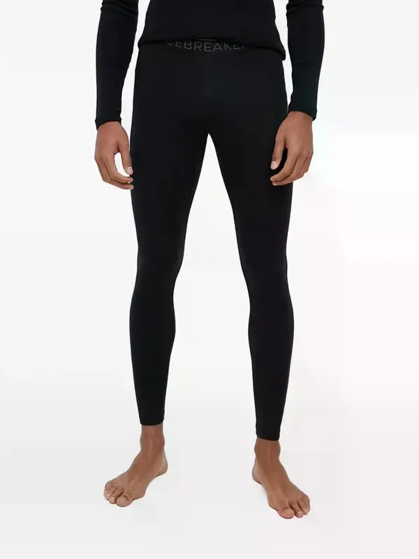 Icebreaker Logo-lettering Compression Tights - Black