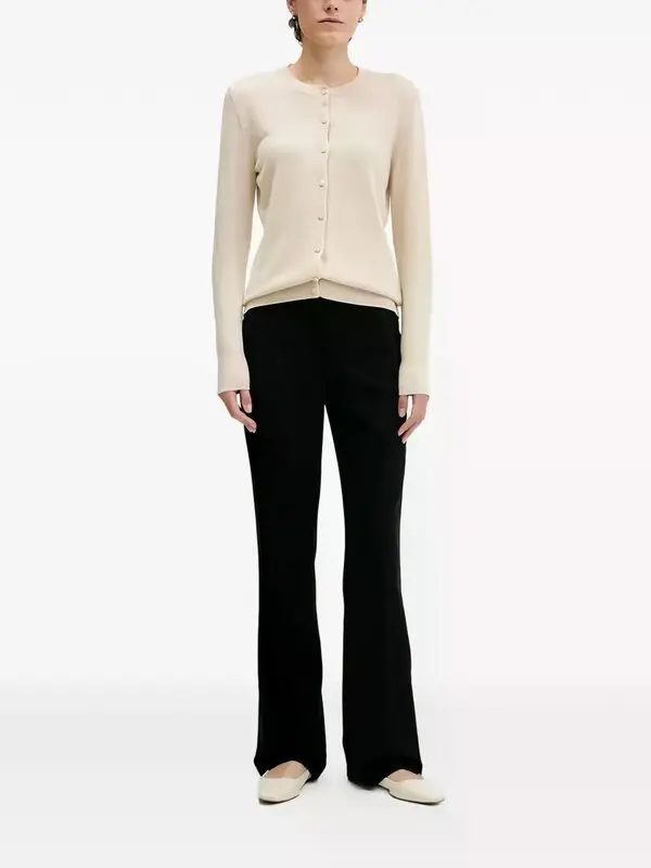 Sisley Buttoned Round-neck Cardigan