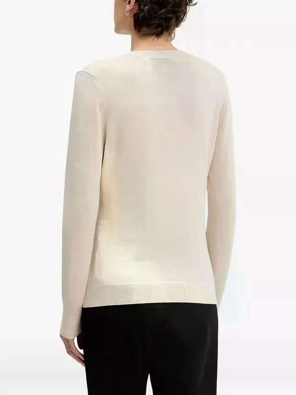 Sisley Buttoned Round-neck Cardigan